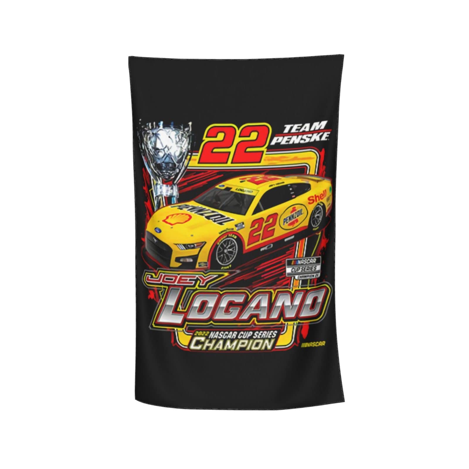 RATRIG Joey Logano 22 Beach Towel Soft and Quick Dry Swim Bath Microfiber Lightweight Absorbent Blanket Travel Carpet Rug 32x52 in