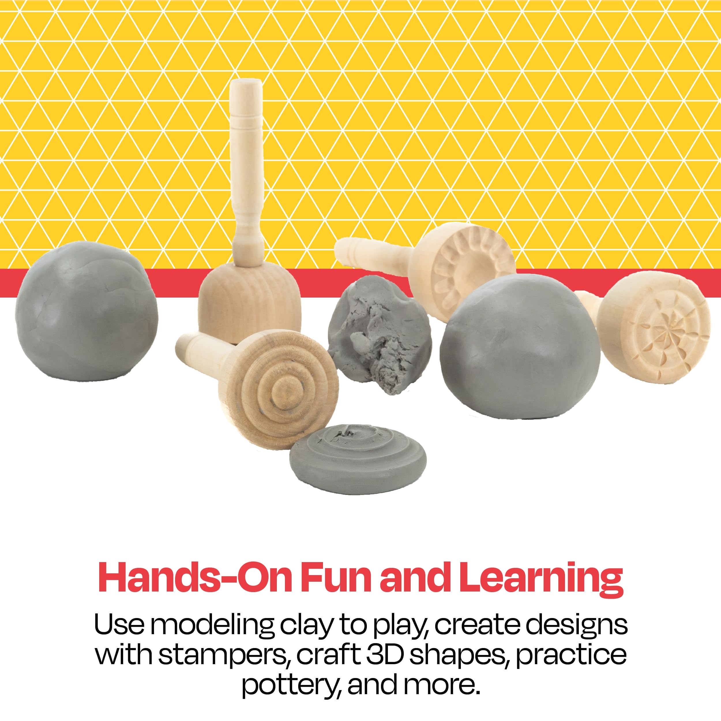 School Smart Modeling Clay for School and Home Use, Permanently Soft Design, 1 Pound, Gray Color