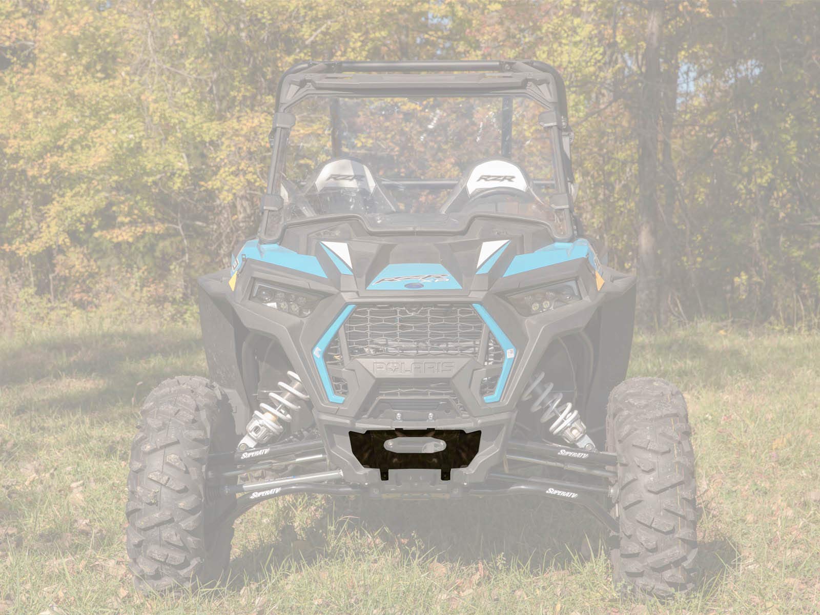 SuperATV.com Heavy Duty Winch Mounting Plate for 2019-2023 Polaris RZR XP 1000 / XP 4 1000 | Made with 3/16" Steel Plating|Dual Mounting Bolt Patterns| Compatible with Many OEM and Aftermarket Winches