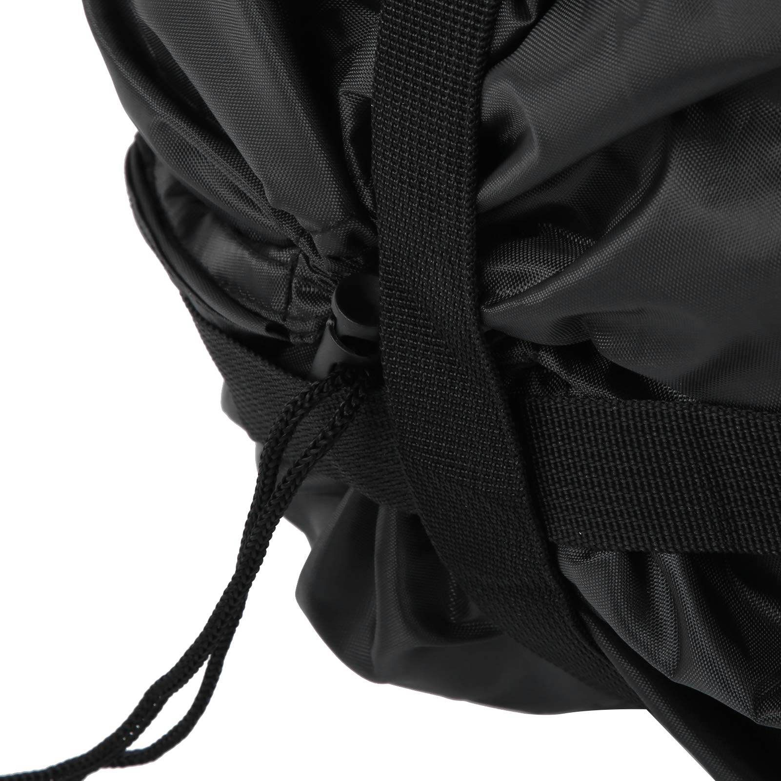 Yencoly Sleeping Bag Storage Bag, Wear-Resistant Portable Oxford Cloth Fabric Black Compression Bag, Durable for Mountaineering Compact Camping