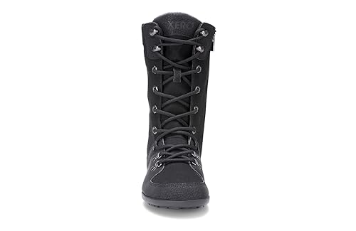 Xero Shoes Women's Mika Boots β Winter & Snow Boots for Women, Barefoot Shoes, Zero Drop Heel, Cold-Weather Waterproof Boots β Black, Size 9