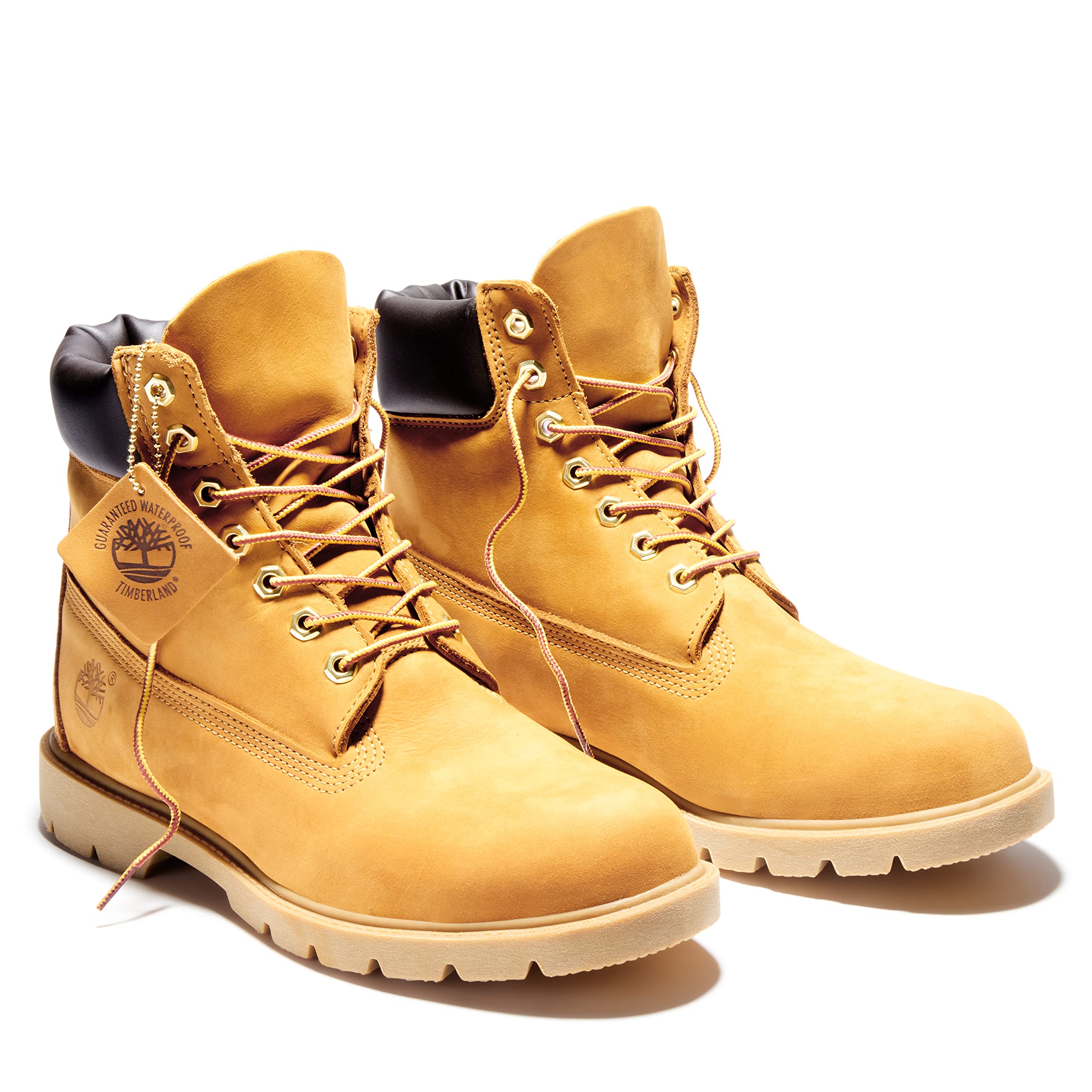 Timberland Men's 6 inch Premium Waterproof Boot Fashion, Wheat Nubuck, 8.5