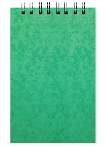 Silvine Luxpad 8x5 Spiral Reporters Notepad with 200 Feint Ruled Pages and Durable Pressboard Covers. [Pack of 6]