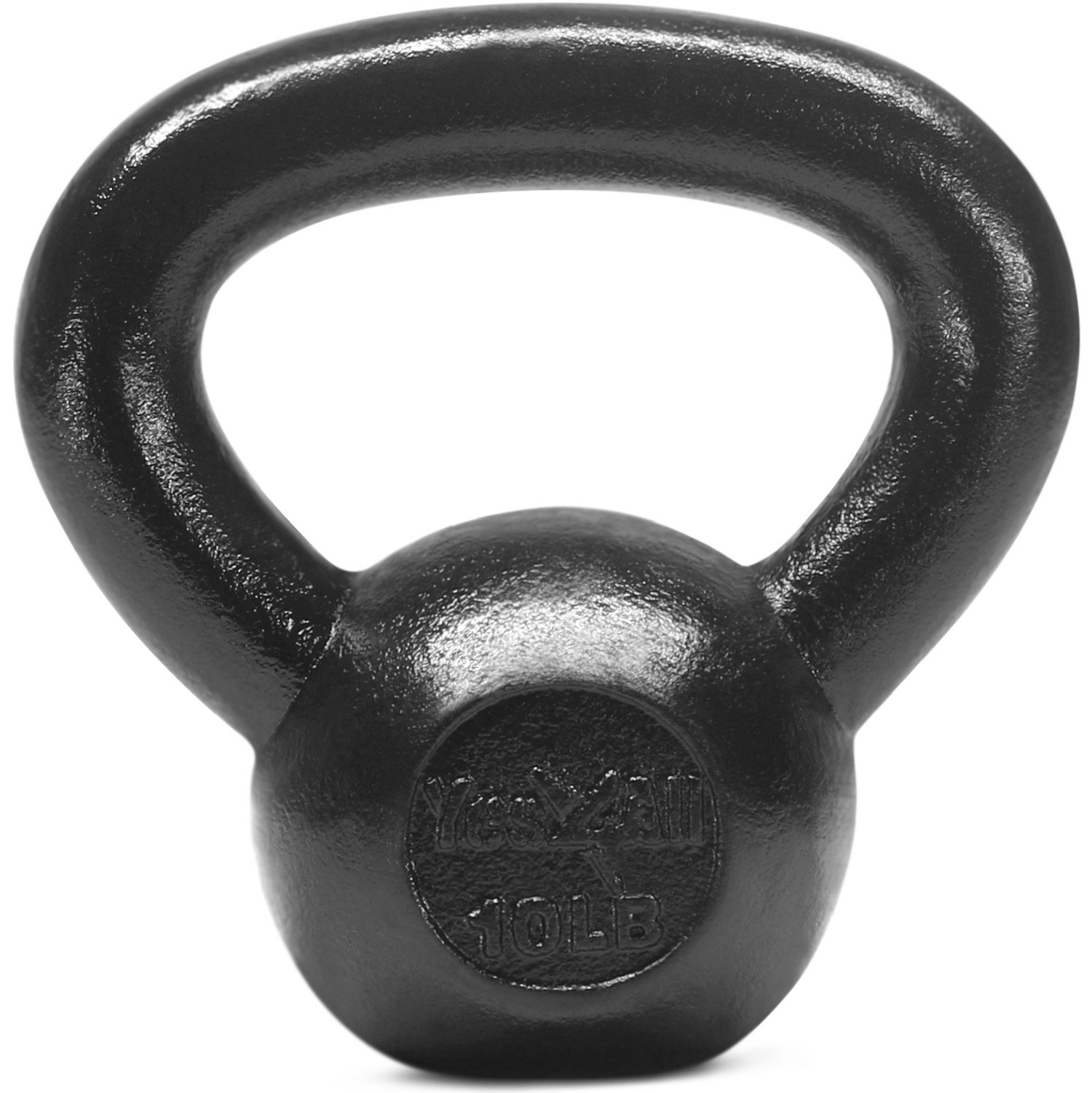 Yes4All Solid Smooth Powder Coated Cast Iron Kettlebell weight Set of Weight 15+20+25lbs