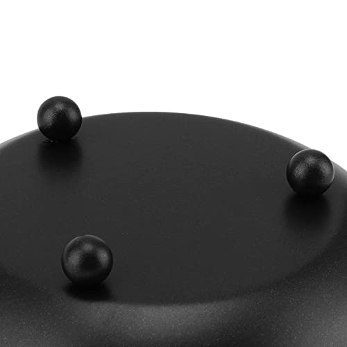 TAICHEUT 8 Pack Black Iron Plate Candle Holders, Round Candle Stands, Large Candle Plates, Decorative Candlestick Plates for Wax Candles, Wedding, Dinning, Parties, Home Decor