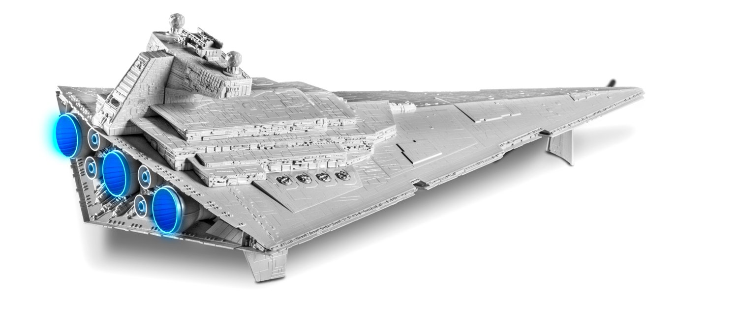Revell Star Wars SnapTite Build and Play Imperial Star Destroyer Model Building Kit (16"x9"x4")