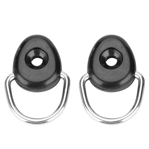 Tie Down Ring Fishing Small Accessories Pivoting Camping Modern Loop Buckle Kayak Canoe Rigging Marine Water Sports (Color : Black)