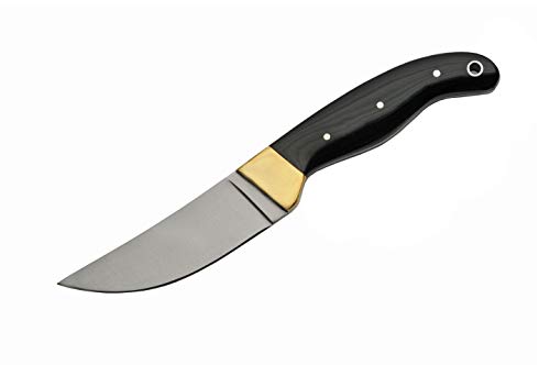 SZCO Supplies Slim Horn Hunting Knife, Black