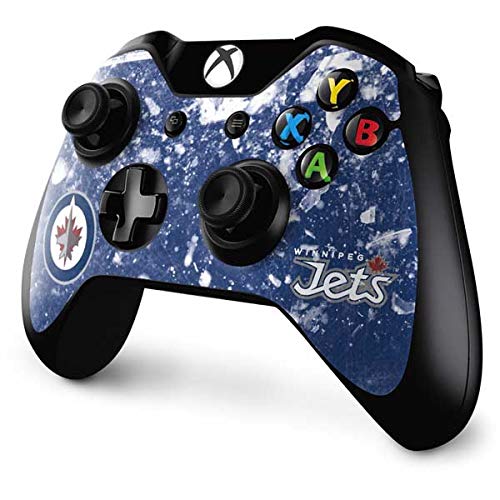 Skinit Decal Gaming Skin Compatible with Xbox One Controller - Officially Licensed NHL Winnipeg Jets Frozen Design