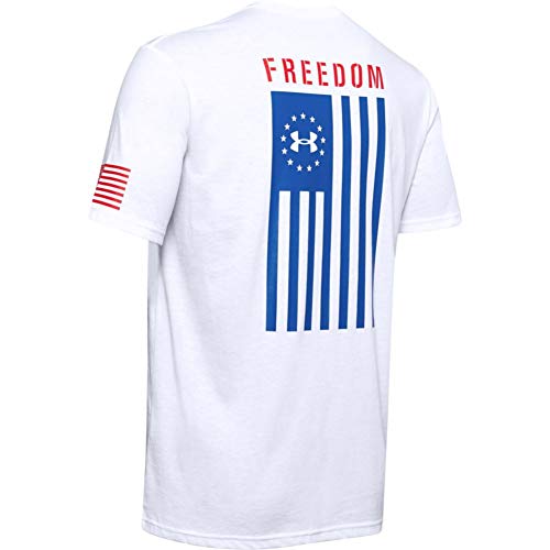 Under Armour Men's UA Freedom Flag T-Shirt XXL White