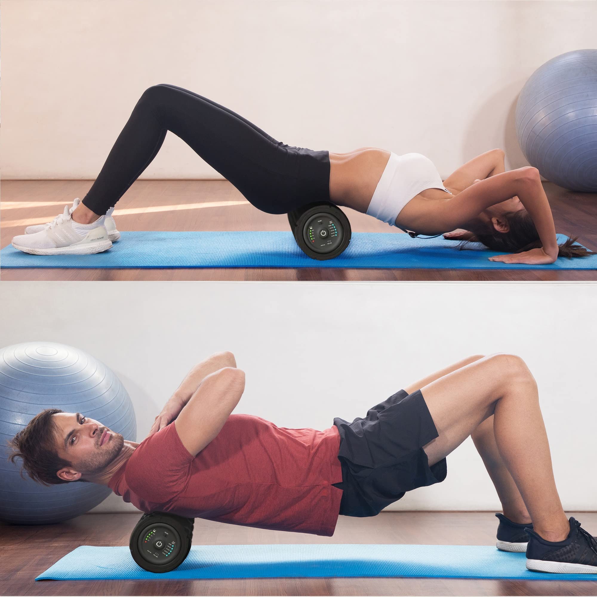 Vibrating Foam Roller 5 Speed High Intensity Roller for Sore Muscles - Deep Tissue Trigger Point - Sports Massage Therapy - Roller for Muscles Recovery and Flexibility