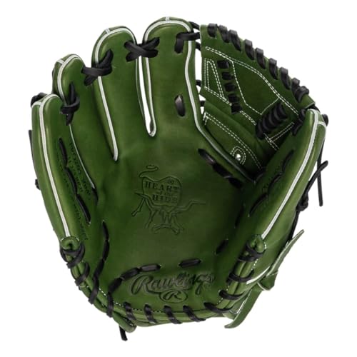 Rawlings | Heart of The Hide Baseball Glove | Left Hand Throw | 11.75" - 2 Pc. Solid Web | Military Green