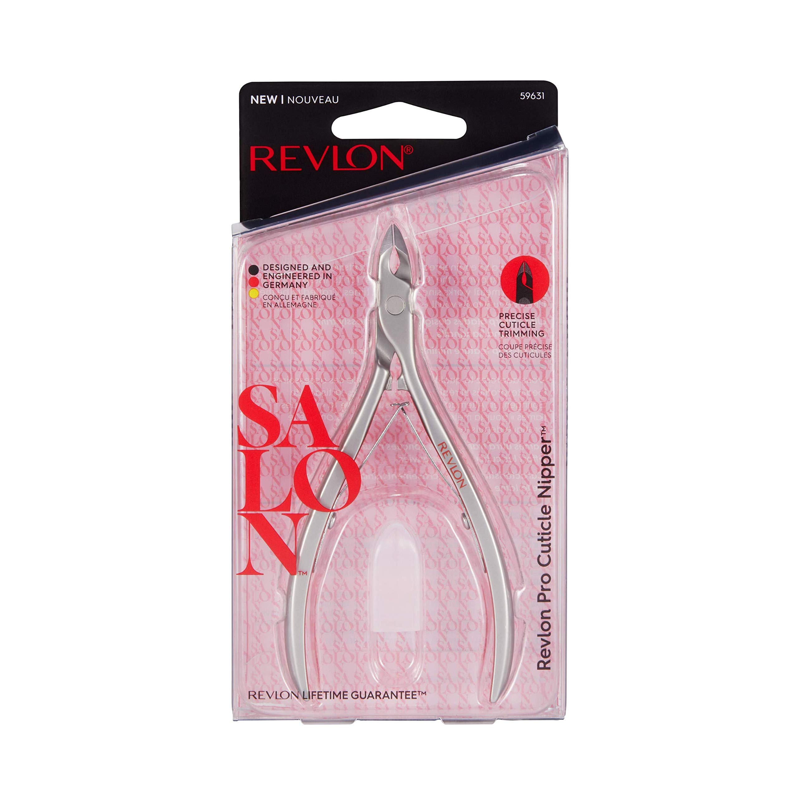 Revlon Cuticle Trimmer, Salon Professional Cuticle Remover Tool, Nail Care, Ultra Sharp High Precision Blade, Stainless Steel (Pack of 1)