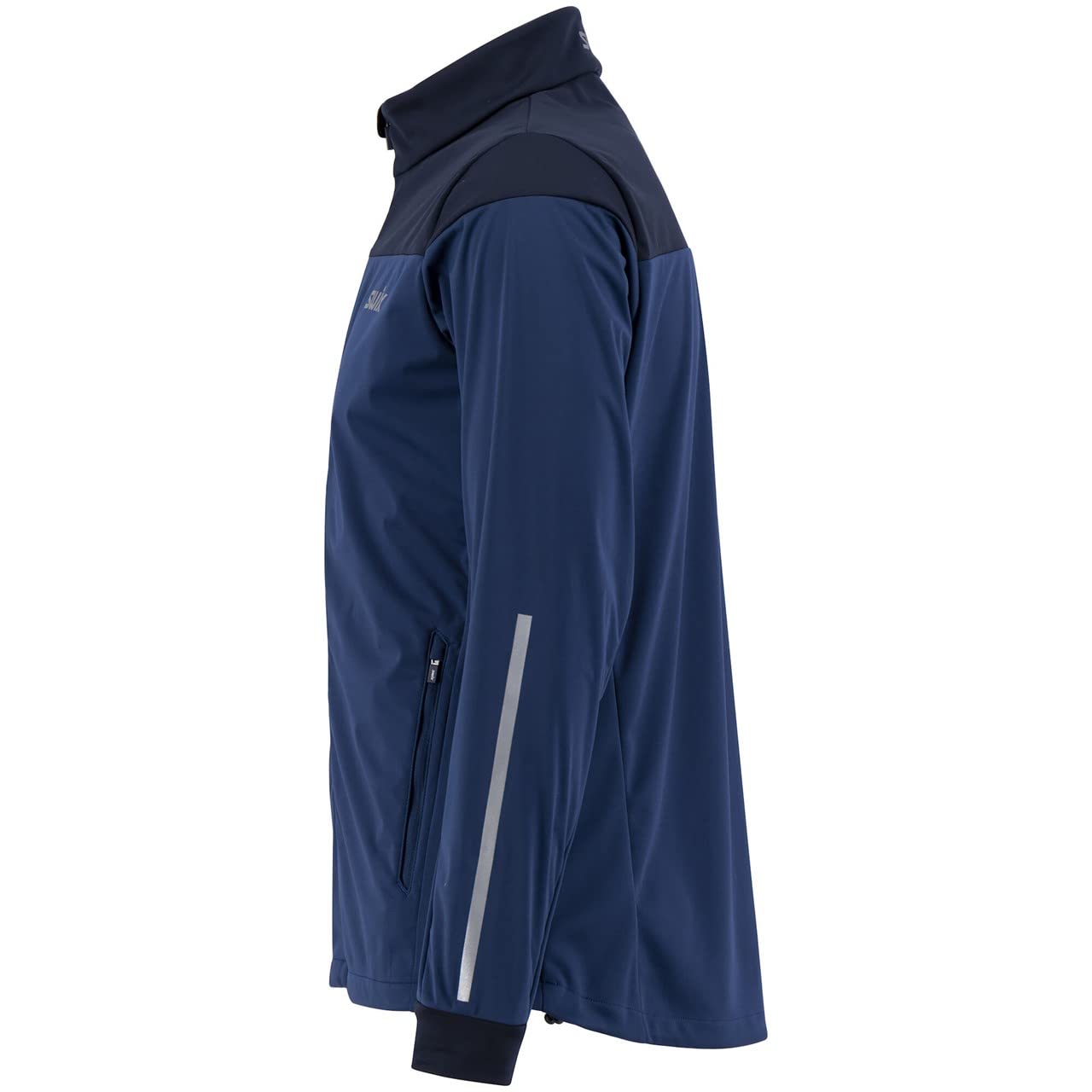 Swix Men's Lightweight Wind-Resistant Winter Training Stretchy Softshell Cross Jacket, Estate Blue, Medium