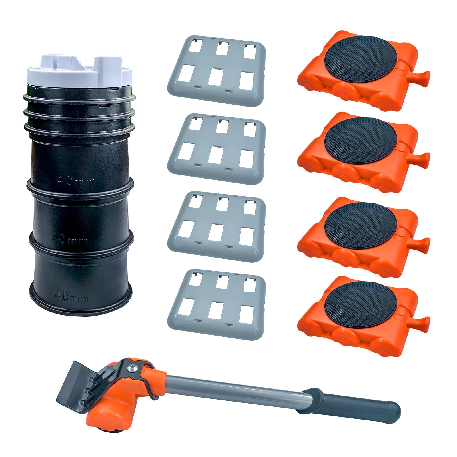 Simfelice Furniture Movers Heavy Duty Gooloo Furniture Movers with Wheels Furniture Lifter for Heavy Furniture Lift Mover Tool 4 Appliance Roller Sliders Furniture Moving Glides Supports 660 lbs