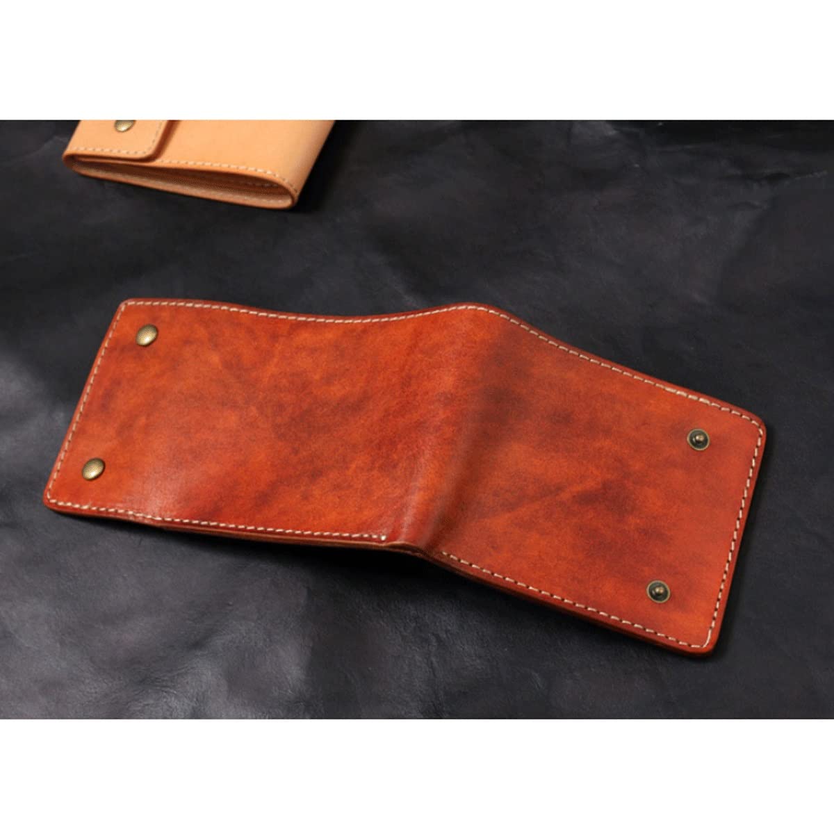 ZEBFYM Wallets for Men, Women's Wallets, Card Cases & Money Organizers, Cowhide Wallets, Genuine Leather Business Handcrafted Men's Wallets