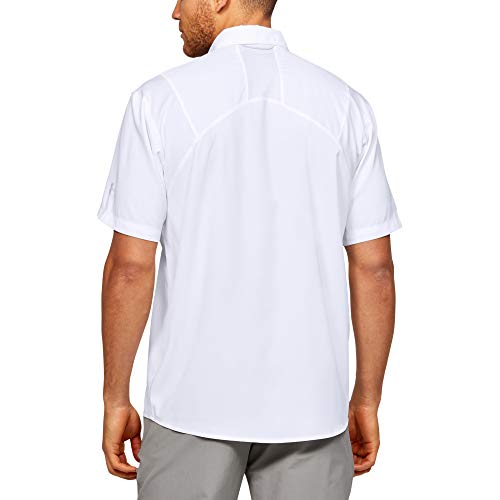 Under Armour Men's Tide Chaser 2.0 Fish Short Sleeve T-Shirt, White (100)/White, Small