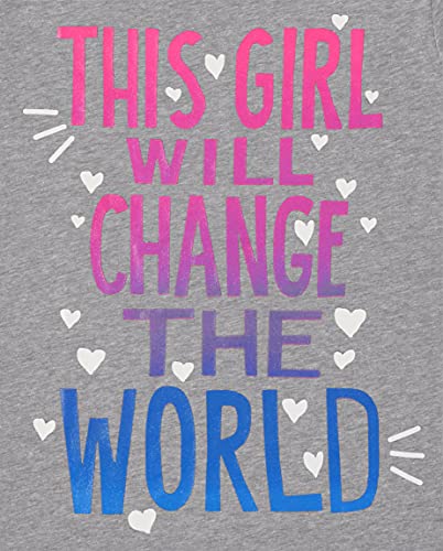 The Children's Place girls The Children's Place Long Sleeve Graphic T- 2-pack Shirt, Kindness, Small US