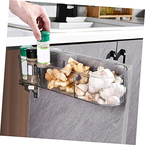 Veemoon Box Cabinet Door Organizer Kitchen Storage Case Hanging Bin for Walls Seasoning Organizer for Cabinet Storage Shelves Plastic Bathroom Storage Holder Crane Wall-mounted The Pet