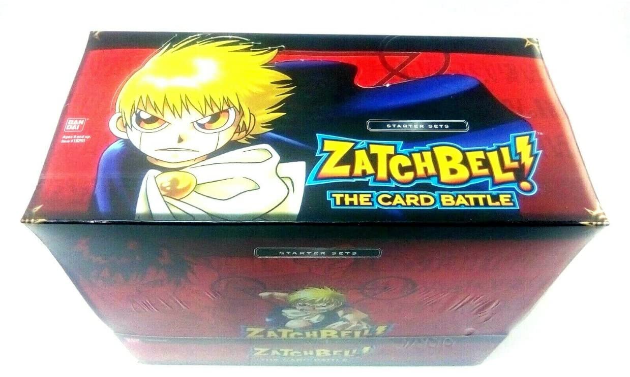 Zatch Bell The Card Battle Starter Sets Full Box Includes 4 Set #1 & 4 Set #2 Packs Collectible Playing Cards