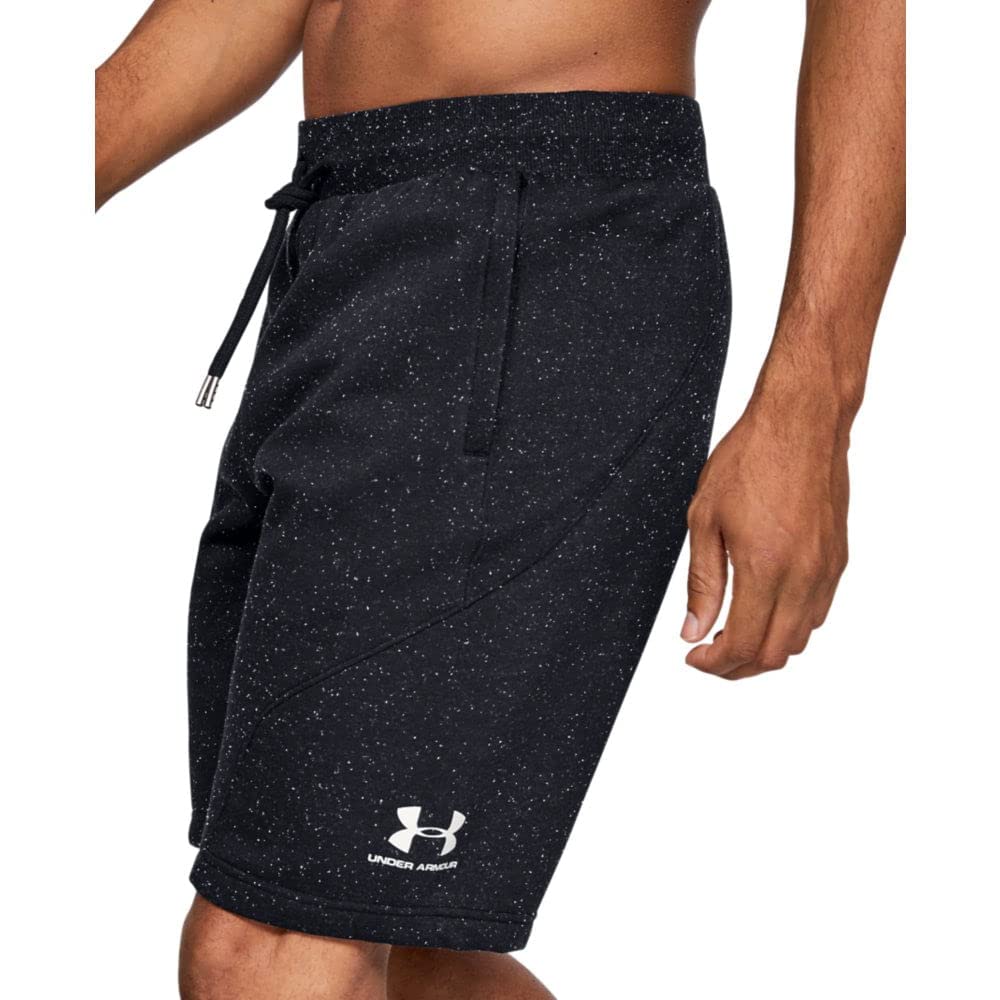 Under Armour Men's UA Speckled Fleece Shorts MD Black