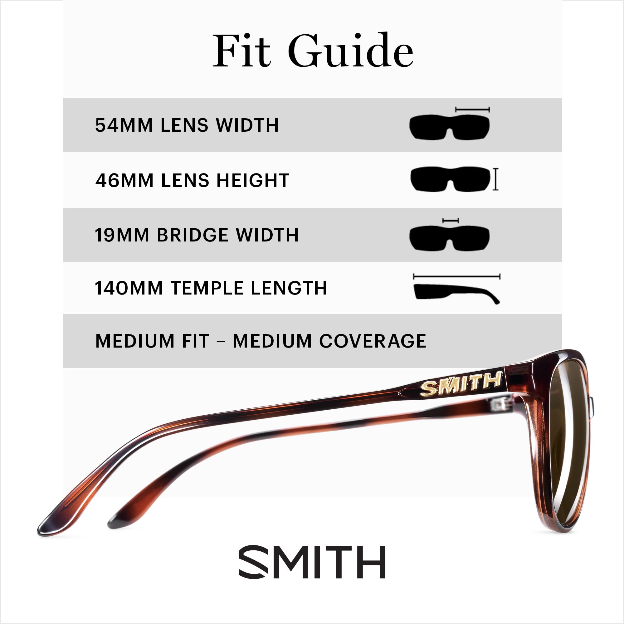 SMITH Cheetah Sunglasses with Polarized Lenses – Performance Sports Active Cat Eye Sunglasses – For Women – Tortoise + Brown Gradient Polarized Lenses
