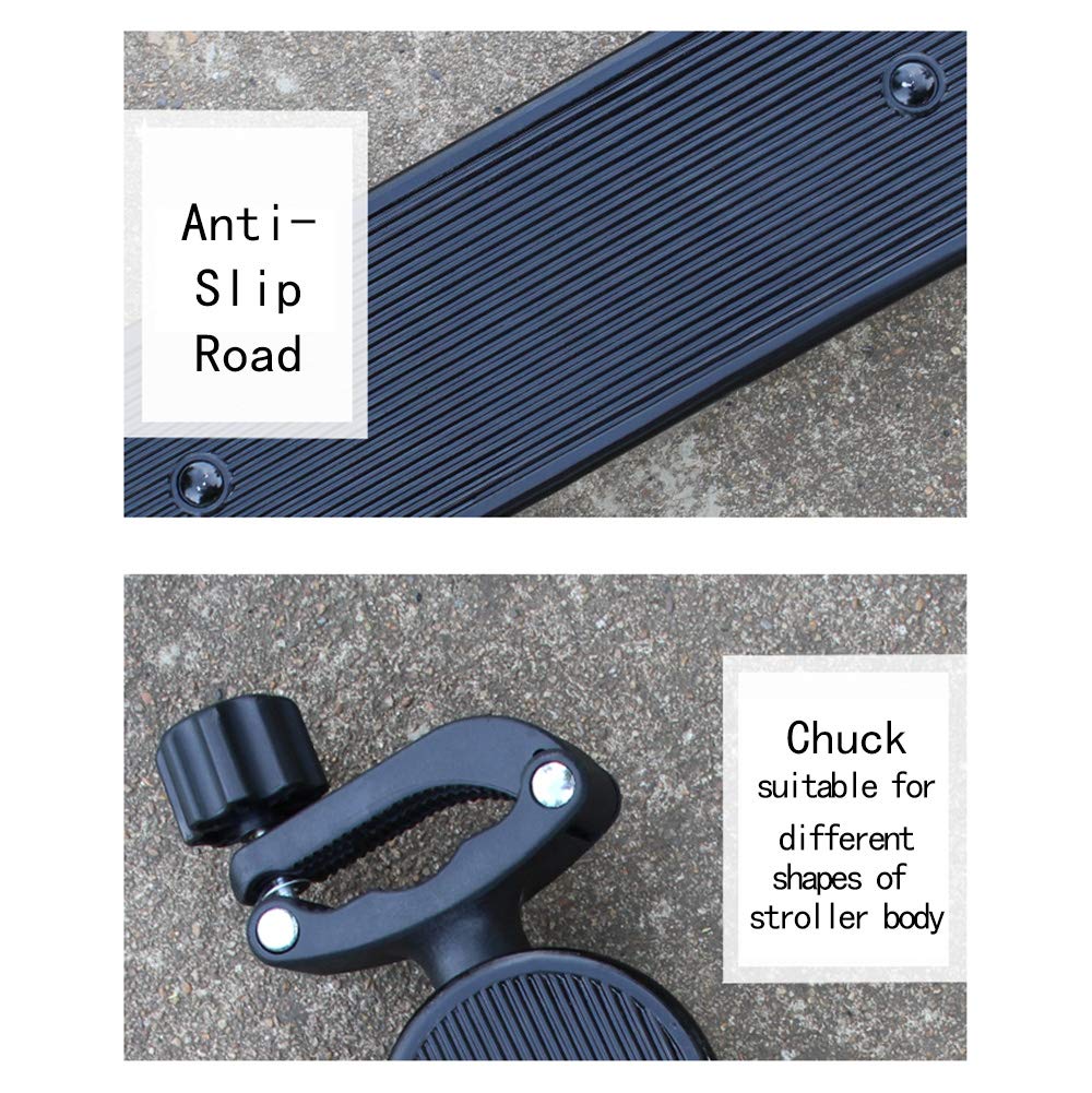 Universal Baby Stroller Accessories Adjustable Pedal Adapter footrest for Carriage (OneSize)