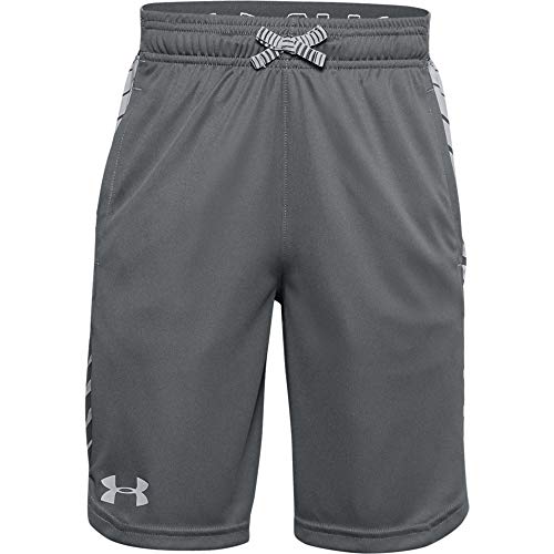 Under Armour Mk1 Shorts, Pitch Gray (015)/Halo Gray, Youth Small