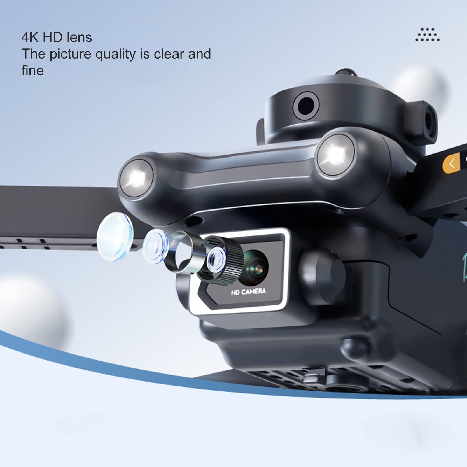 S96 Mini Drone with Dual Camera, 4K HD Foldable FPV Drone, Obstacle Avoidance, Altitude Hold, Remote Control Quadcopter, 360° Flip, Boys and Girls
