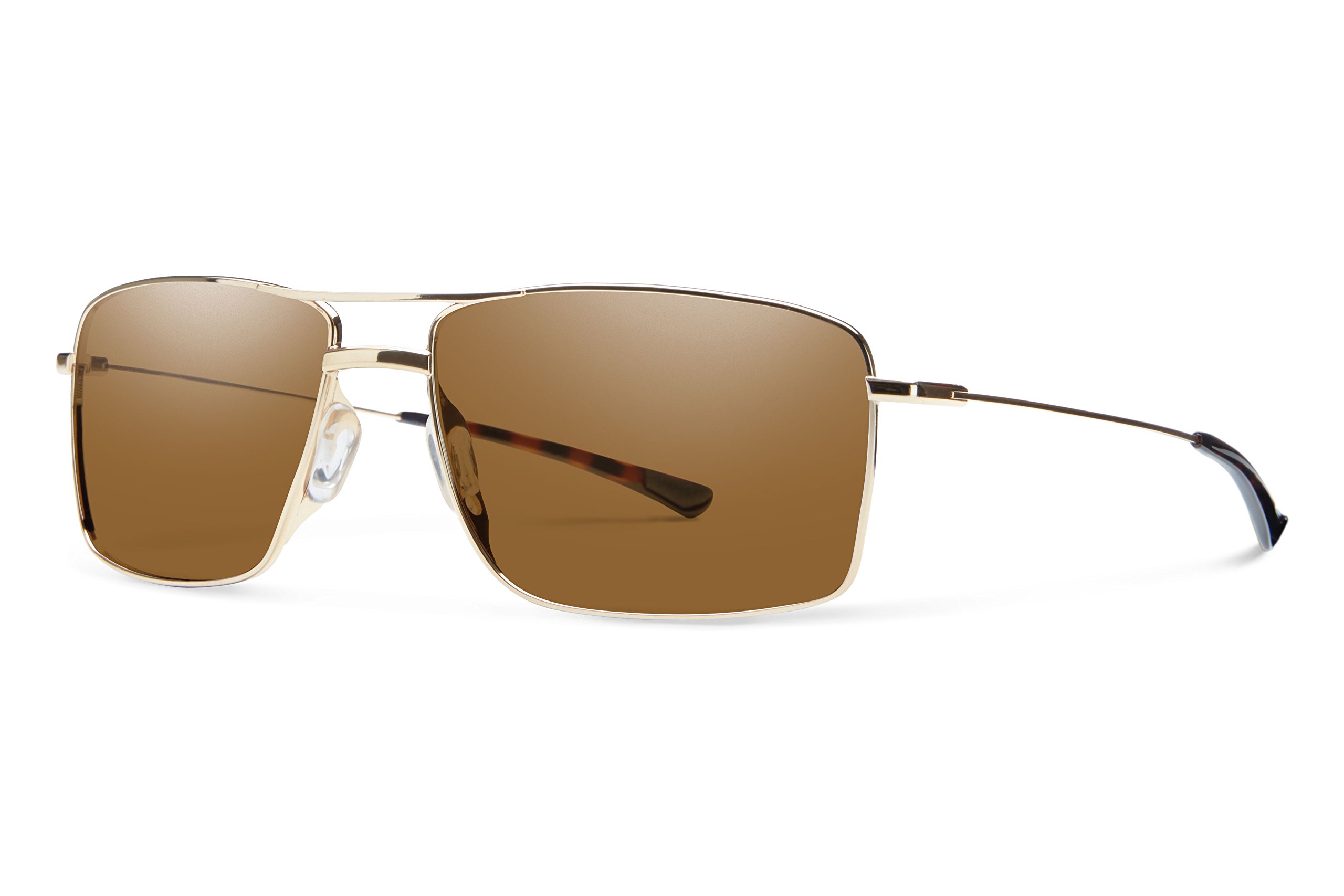 Smith Optics Turner Sunglass, Carbonic Brown Lens, Gold