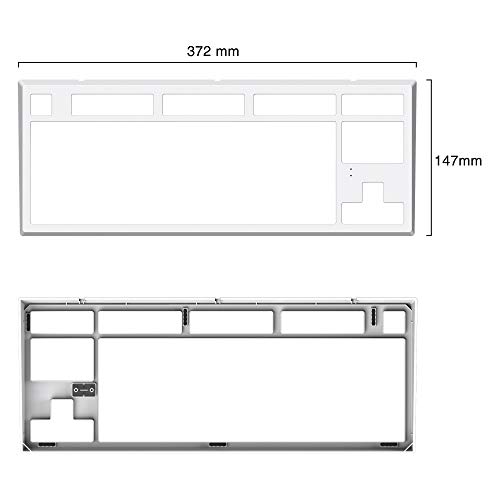 Tecware Phantom Shroud Classic Magnetic Keyboard Cover, for Phantom 87 and 104 Mechanical Keyboards (87 Keys Black)