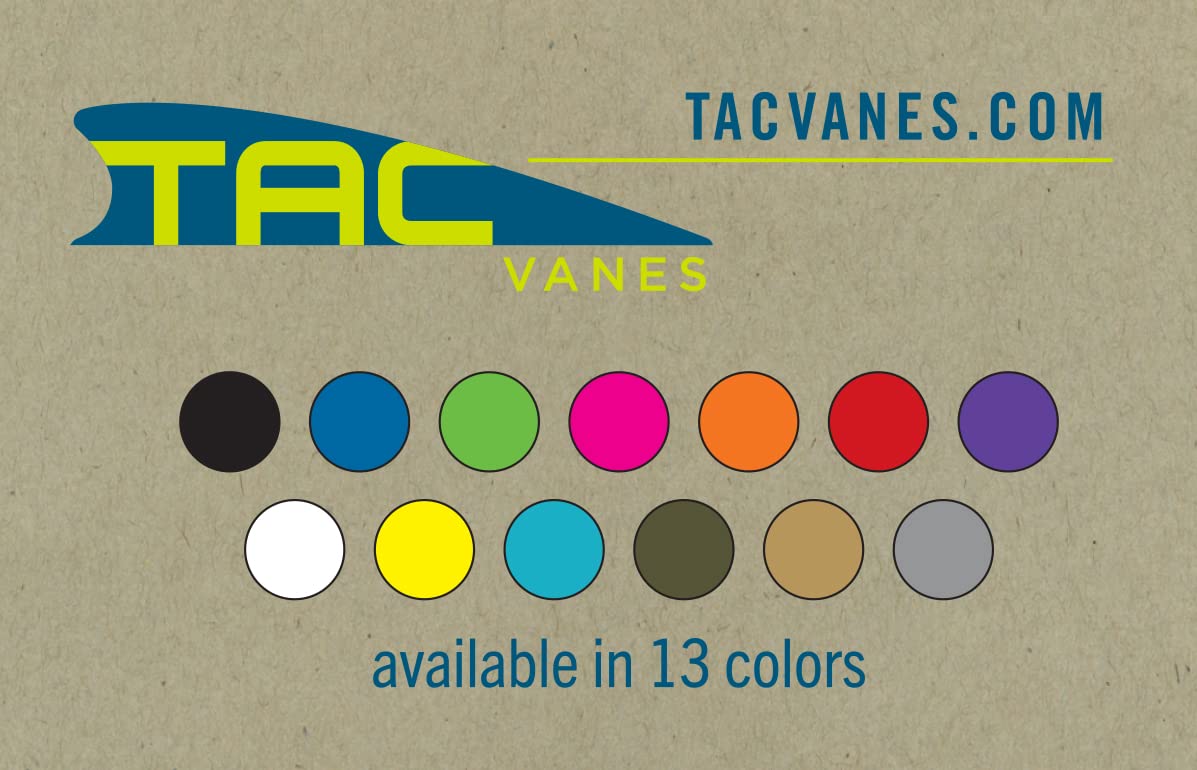 TAC Vanes 2.25" Matrix Shield Cut Vanes, Red Vanes, Pack of 36, Vanes for Archery Bowhunting and Recreational Shooting