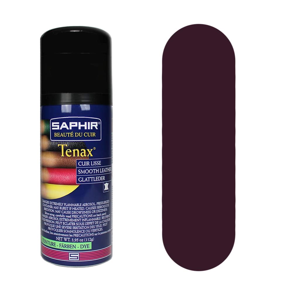 Saphir BLEU Tenax Leather Dye Spray - Liquid Aerosol Dye - Water Resistant Paint to Renew Shoe, Boot, Car Seat - Change Color - 150 ml - Levander