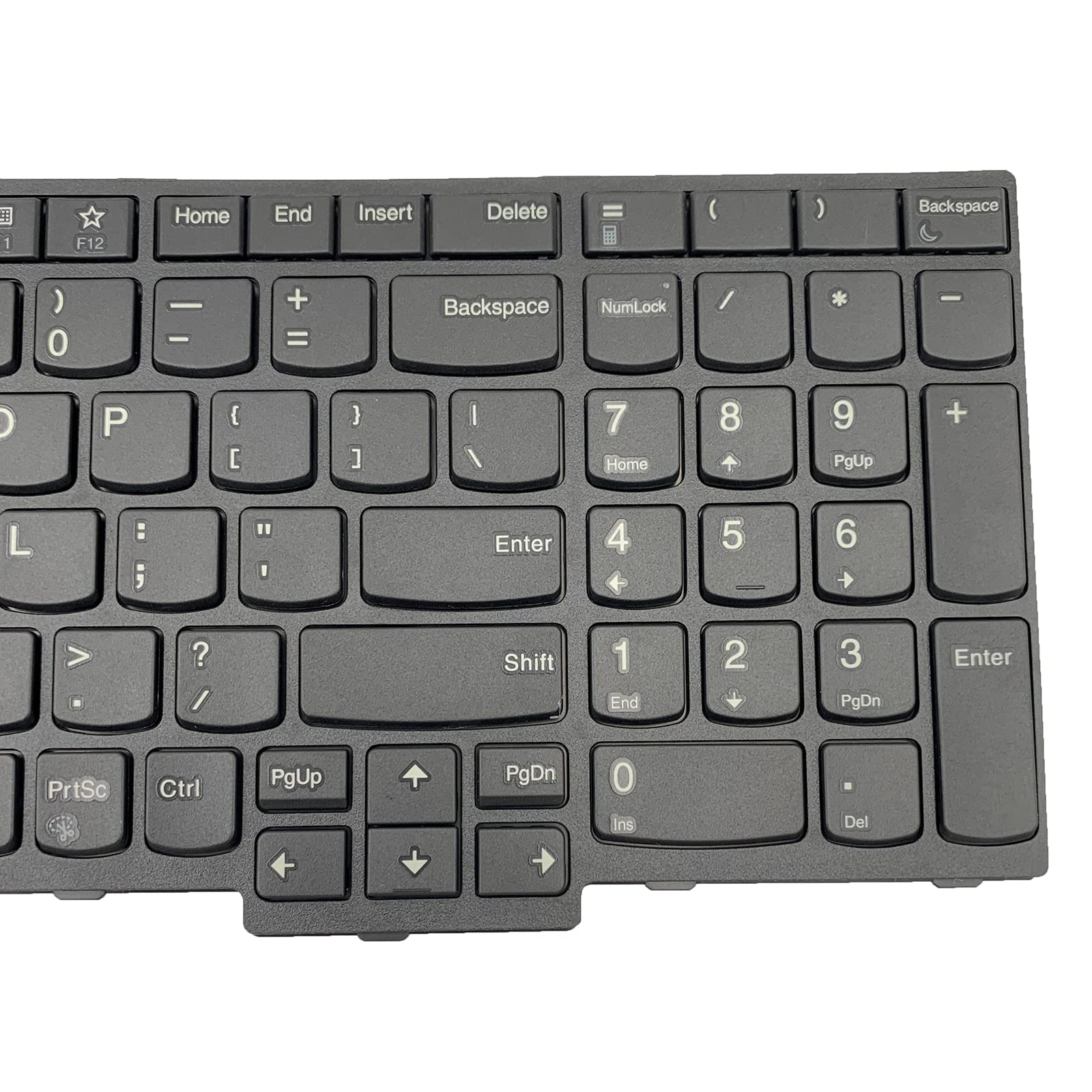 Tiugochr Laptop Replacement US Layout with Pointing Keyboard for Lenovo ThinkPad E580 E585 E590 E595 T580 T590 L580 L590 P52 P72 P53 P53S P73 01YP640 01N729 01YP560 PK131672B00 01YP680