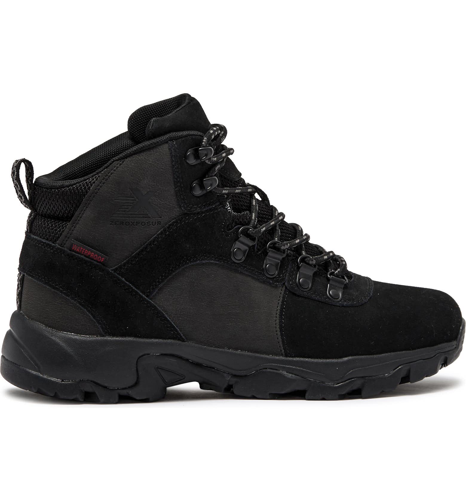ZeroXposur Men's Portland Waterproof Hiking Boots (Black, 10.5)