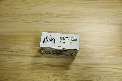 YCCSKY Wired Controller for Xbox One/Xbox Series X|S, Wired Game Controller with Mode Control, Dual Vbt and Novel Design for Xbox One/X/S/PC with Windows 7/8/10 (White)