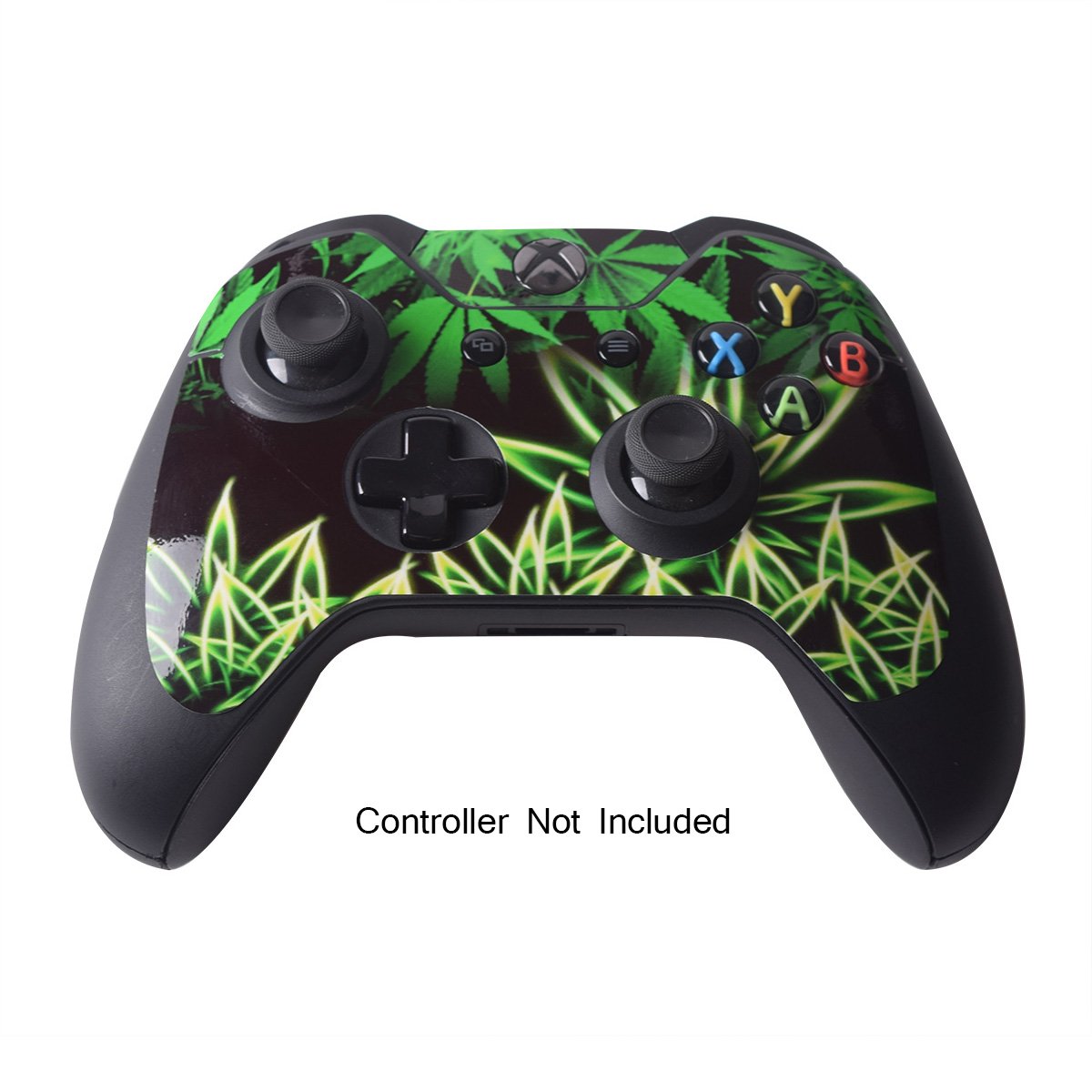 Skins Stickers for Xbox One Games Controller - Custom Orginal Xbox 1 Remote Controller Wired Wireless Protective Decals Covers - High Gloss Protector Accessories - Weeds Black