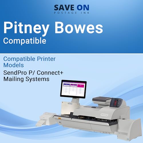 Save On Postage Ink Compatible PB 787-1 Red Postage Machine Ink - Cartridge for Sendpro P/Connect+ Series Mailing System, 787-1 Extra High Yield Red Ink Cartridge - Postage Meter Cartridge