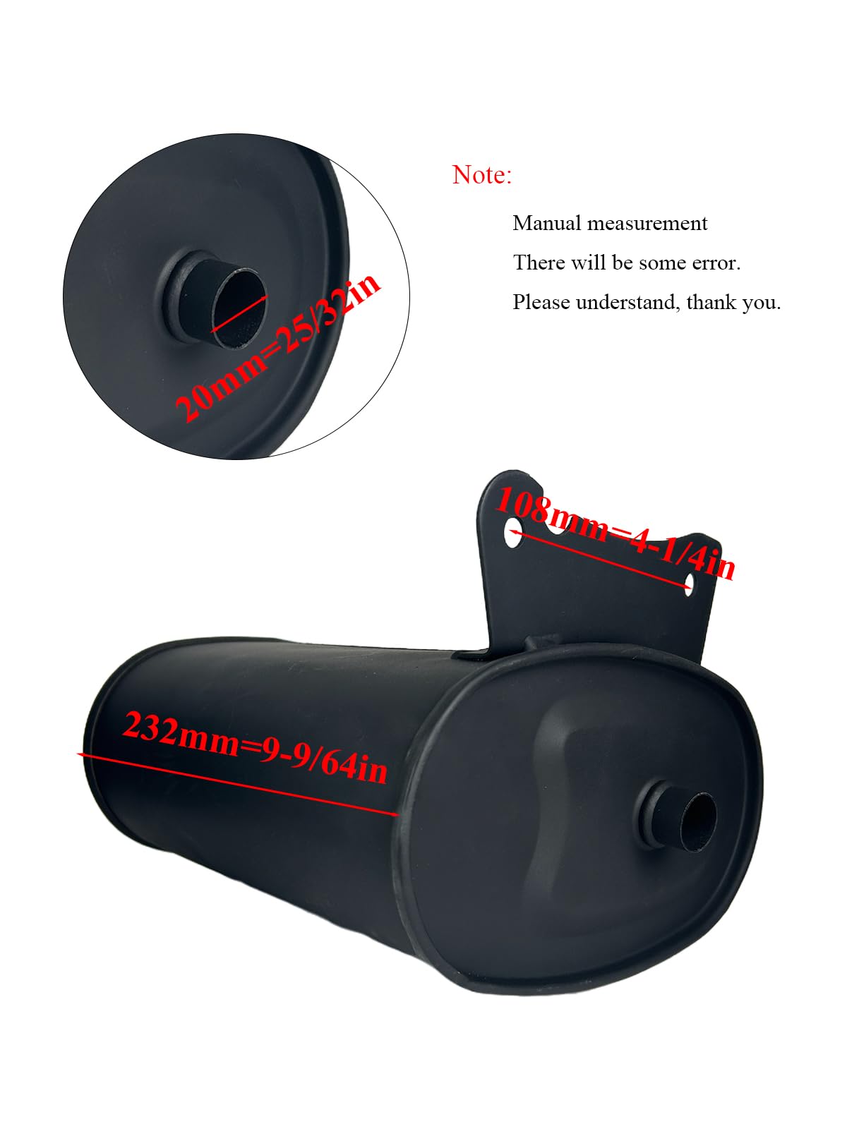 YAMAKATO Generator Muffler Silencer Kit for Honda & Clone Predator GX340 GX390 420cc 389cc 439cc 459cc Champion Duromax Firman Jiangdong etc.