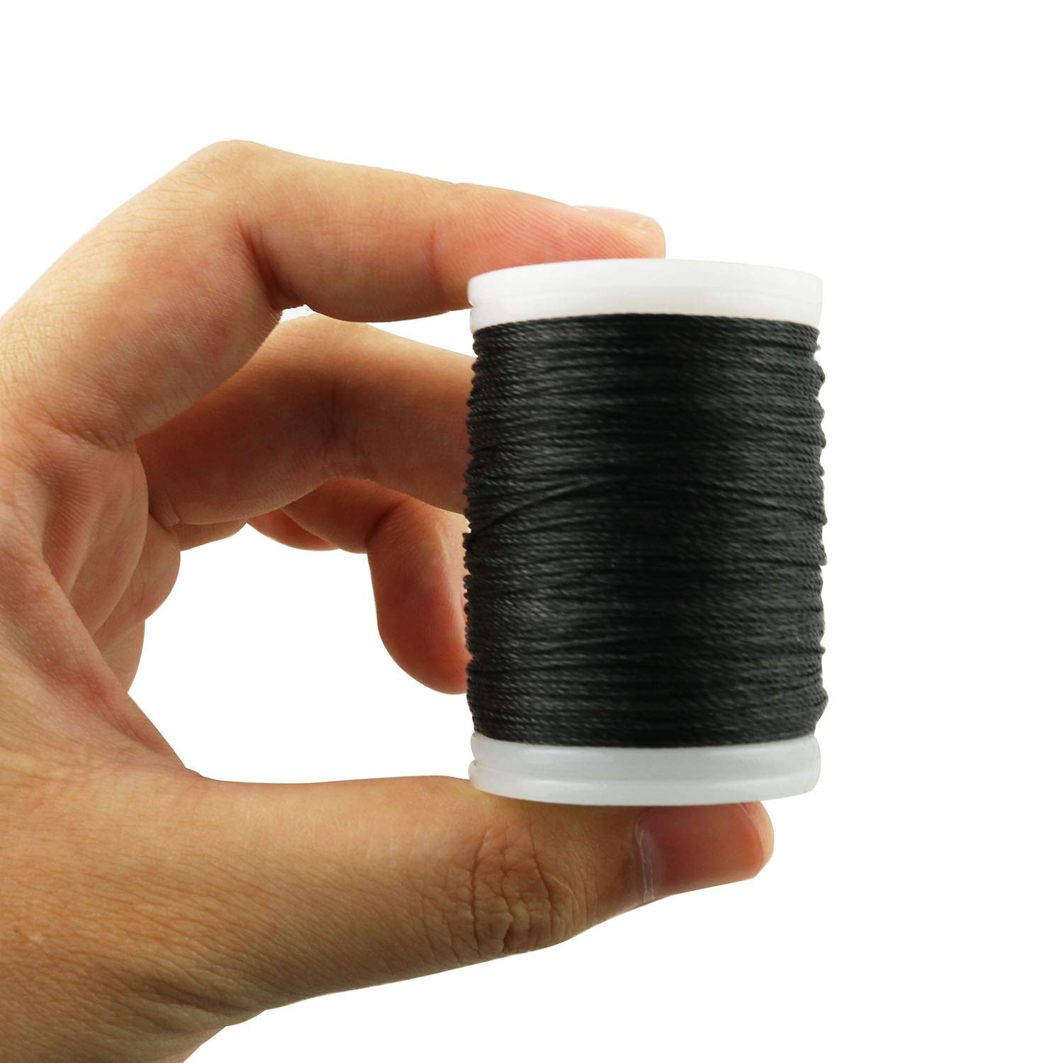Tegg Bowstring Protector120 Yard/Roll 400D Black Thickness Fiber Archery Bow String Serving Thread