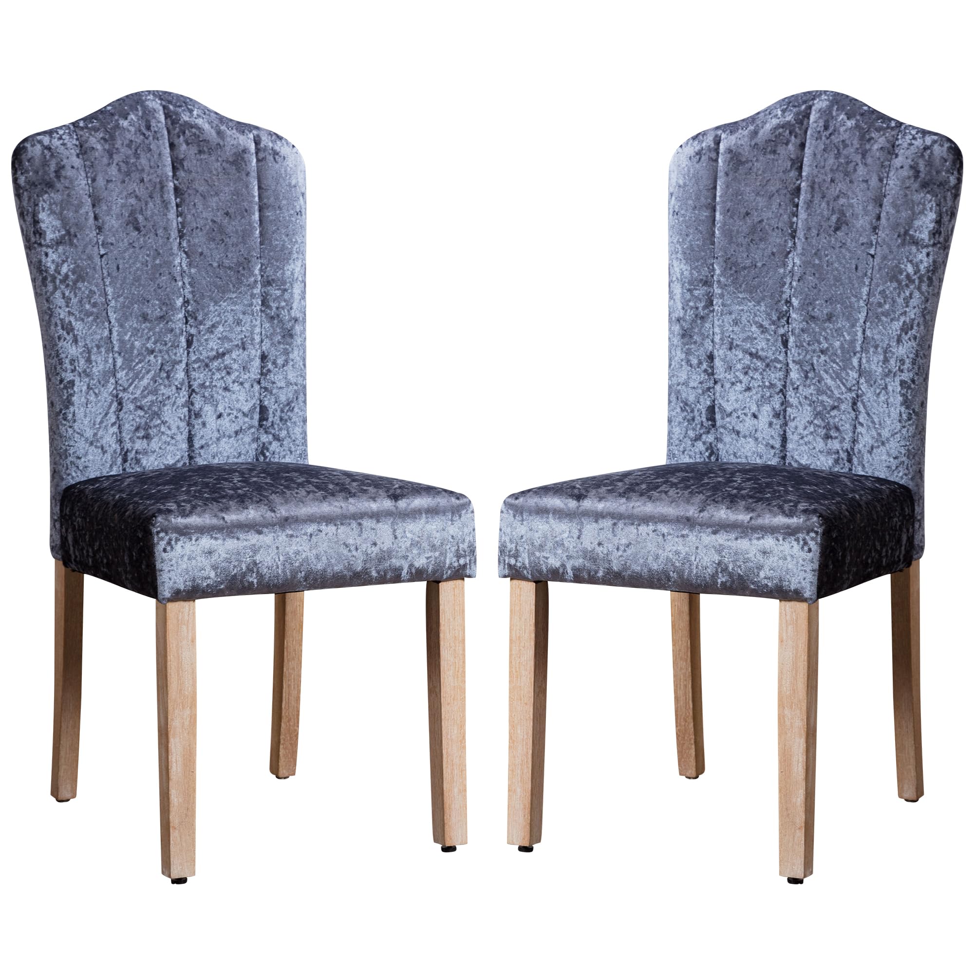 thksbought Dining Chairs Set of 2 Chairs Velvet Chairs for Dining Room and Living Room (Gray)