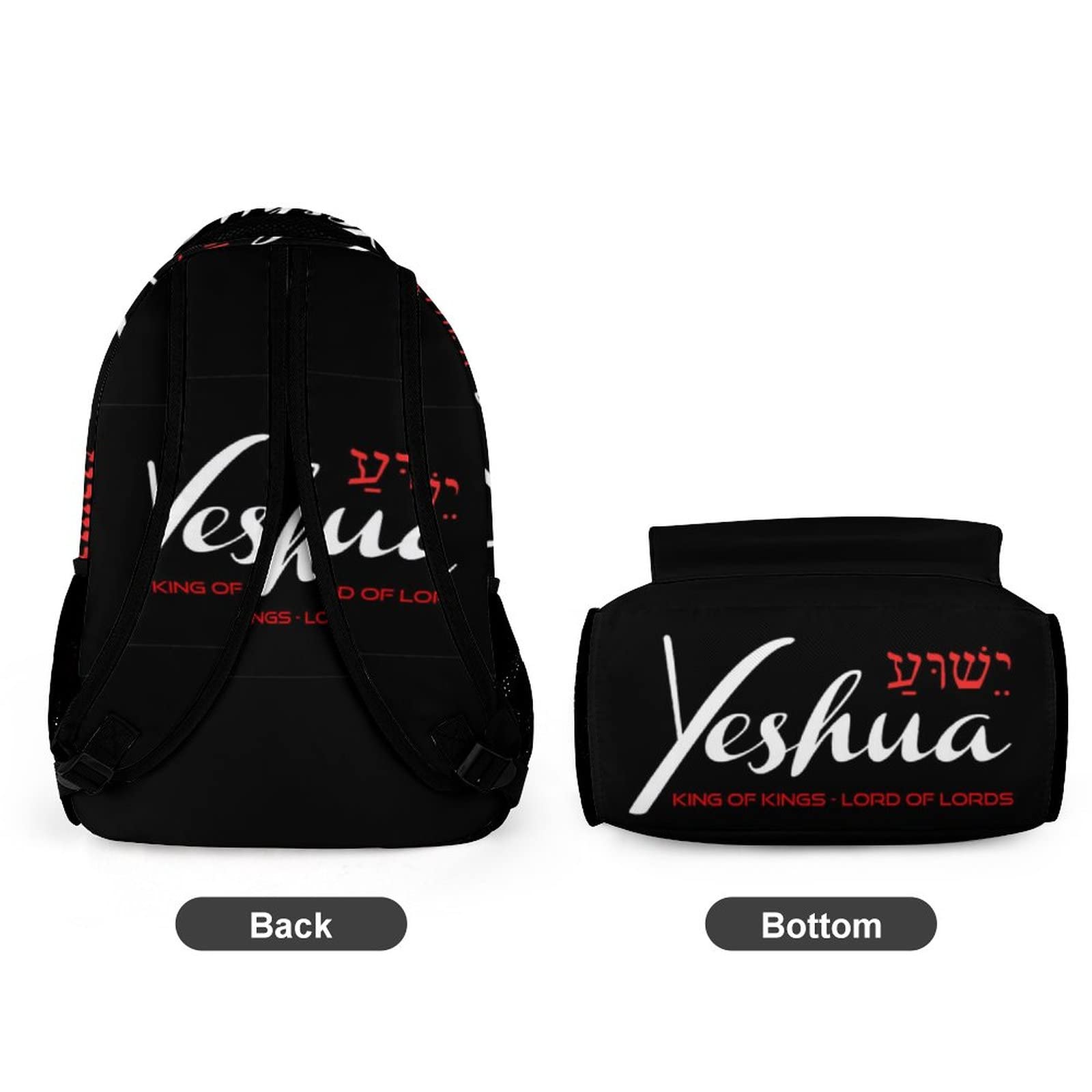 SDERDZSE Backpack Yeshua Jesus Christian Laptop Backpack Casual Daypack Cute Travel Backpack for Women Men