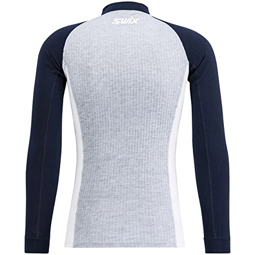 Swix Racex Bodyw Halfzip M, Color: Grey Melange, Size: S (40821-11200-S)