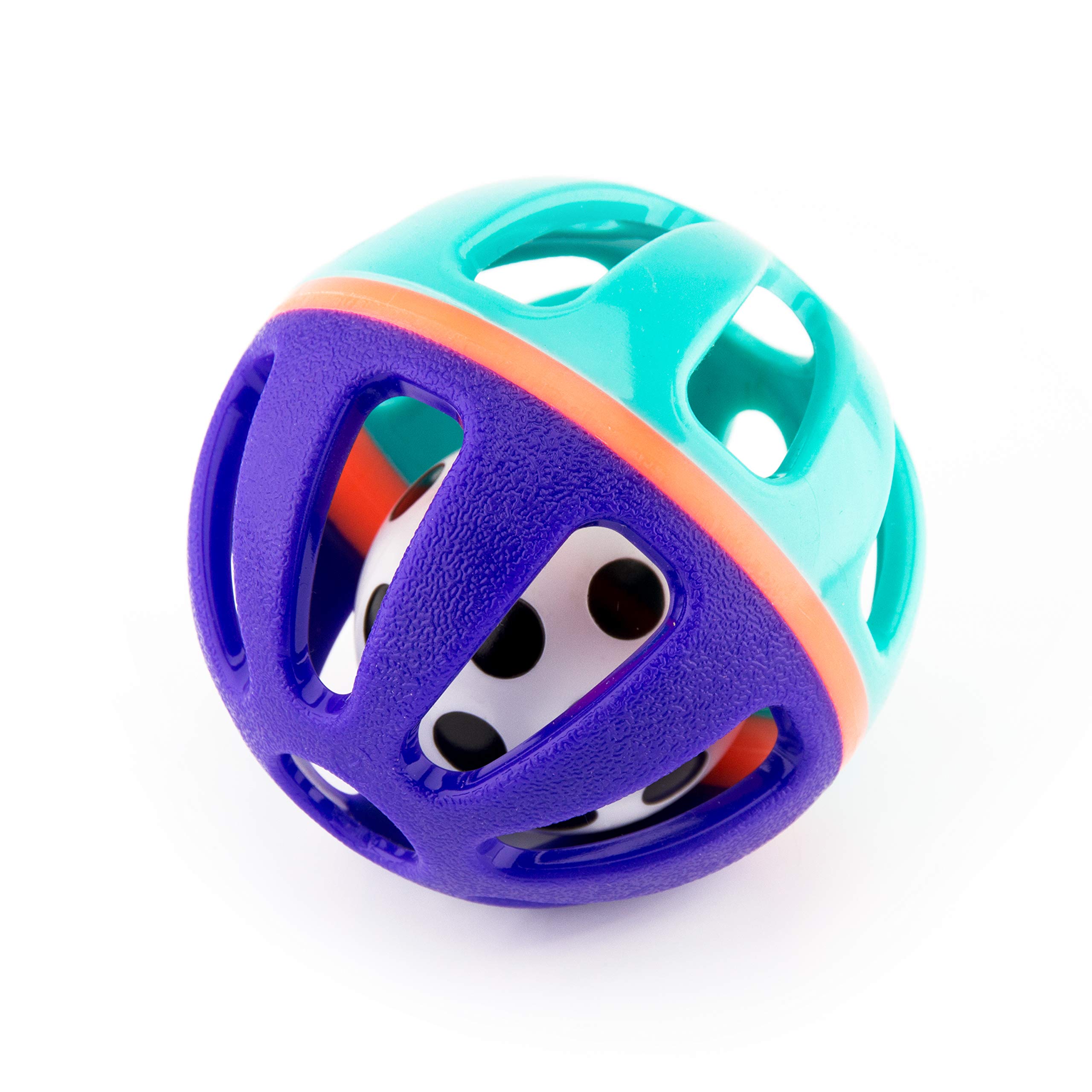 Sassy Squish & Chime Ball with Soft Touch Outer Shell and Inner Chime Ball, Ages 0+ Months