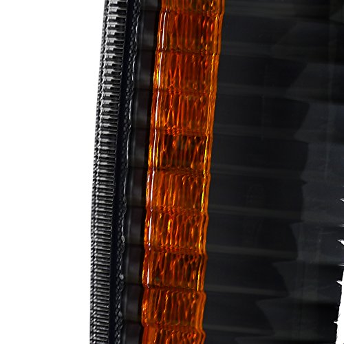SPEC-D TUNING Black Housing Clear Lens Corner Lights Compatible with 1992-2006 Ford Econoline Van E150 E250 L+R Pair Assembly