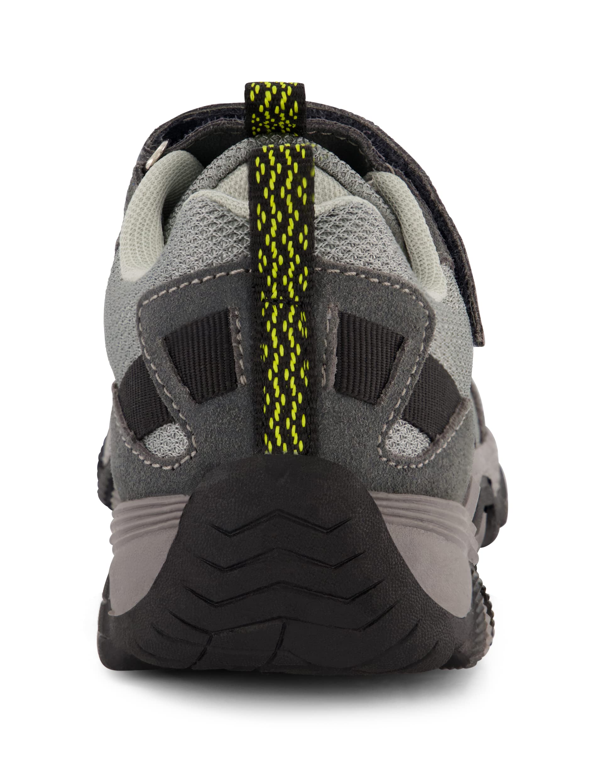 ZeroXposur Boys Denver Mesh Trail Shoes - Boys Hiking Shoes - Low-Profile Hiking Boots for Kids (Dark Shadow, 13)