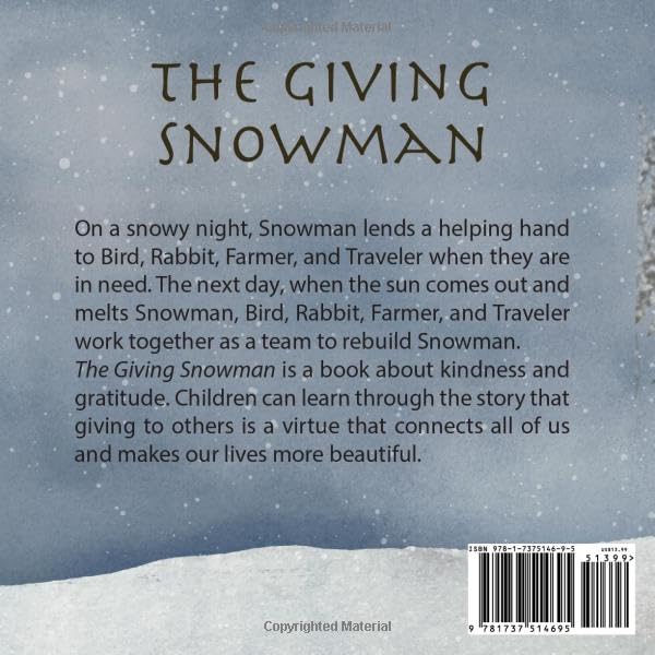 The Giving Snowman: A Children’s Bedtime Story about Gratitude