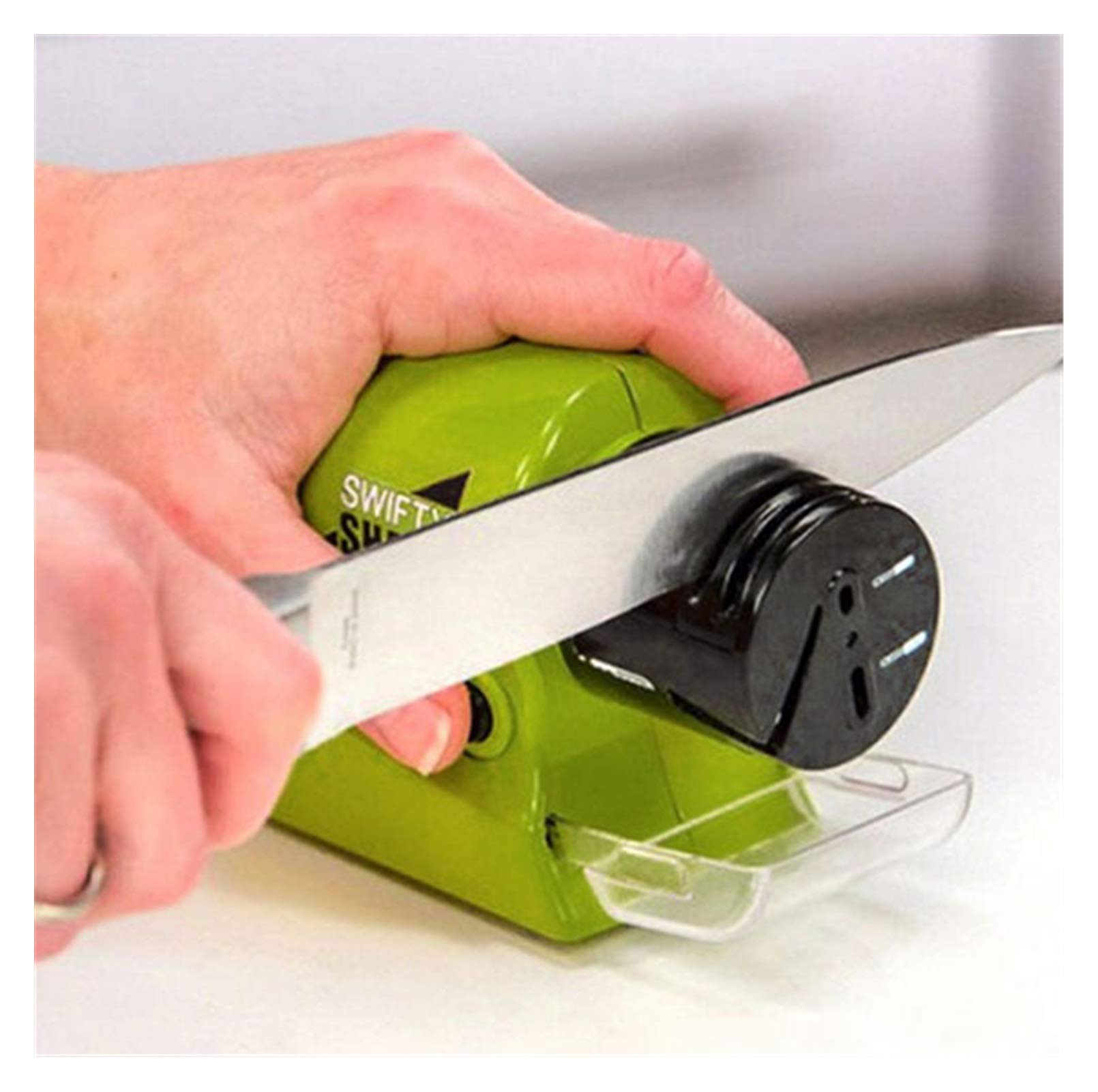 WZNING Knife Sharpener Multi-function Knife Sharpener Professional Stone Motor Electric Knife Knives Sharpener, Motorized Smart Sharp Blade Sharpener, for Home Kitchen Manual Sharpening Tool Portable,