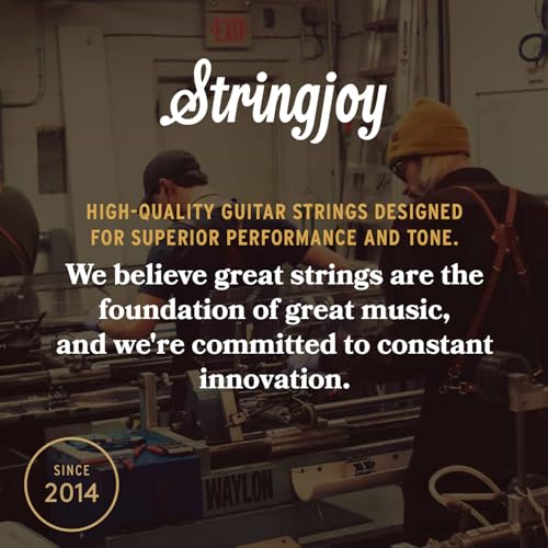 Stringjoy BAL10 Signatures Nickel Electric Guitar Strings, 10-48 Balanced Light Gauge, Best Guitar Strings for Enhanced Tone, Electric 6 String Set