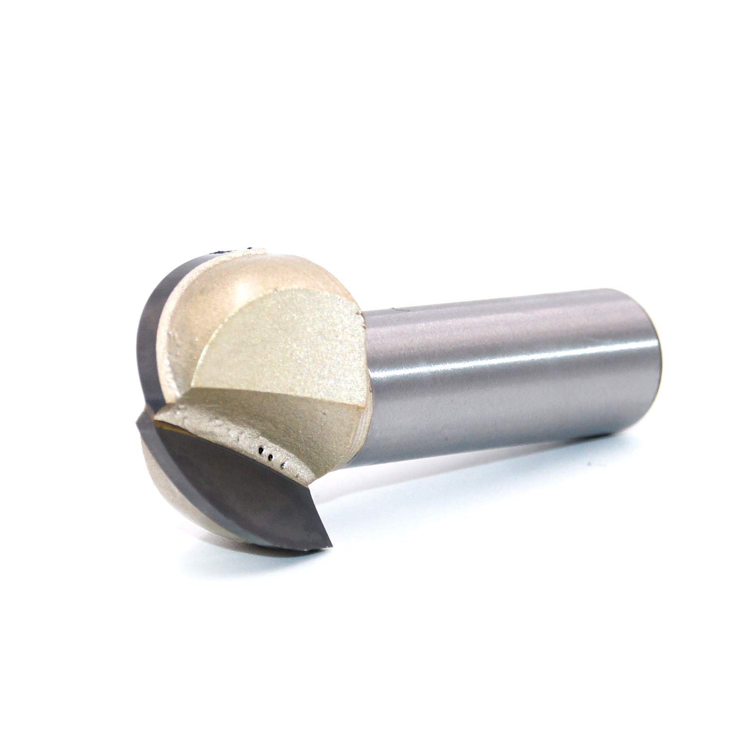 TIDEWAY Cove Box&Core Router Bit, Round Groove Nose Router Bit Solid Carbide For Woodworking , 5/8’’ Radius x 1-1/4'' Dia. x 1/2 inch Shank (1/2X1-1/4)